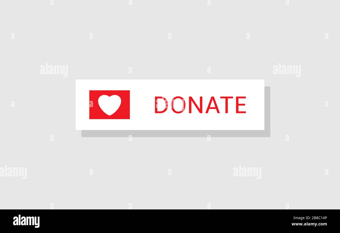 Donate button icon14 Stock Vector Image & Art - Alamy
