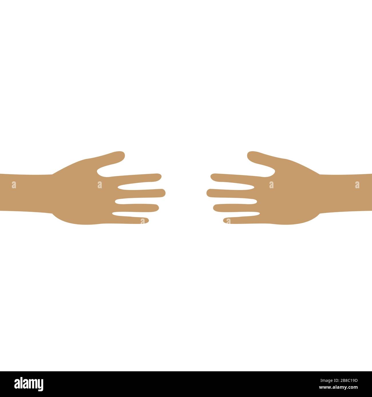 Two hands isolated Stock Vector Image & Art - Alamy