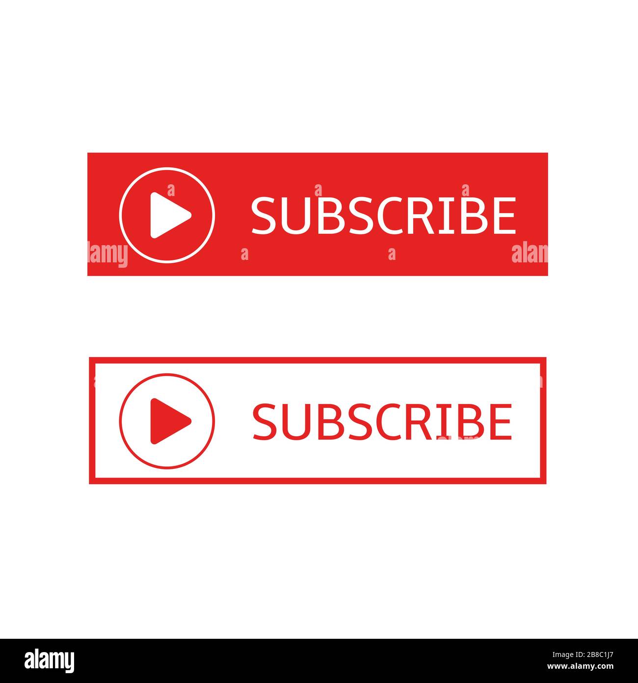 Subscribe banner templates2 Stock Vector Image & Art - Alamy