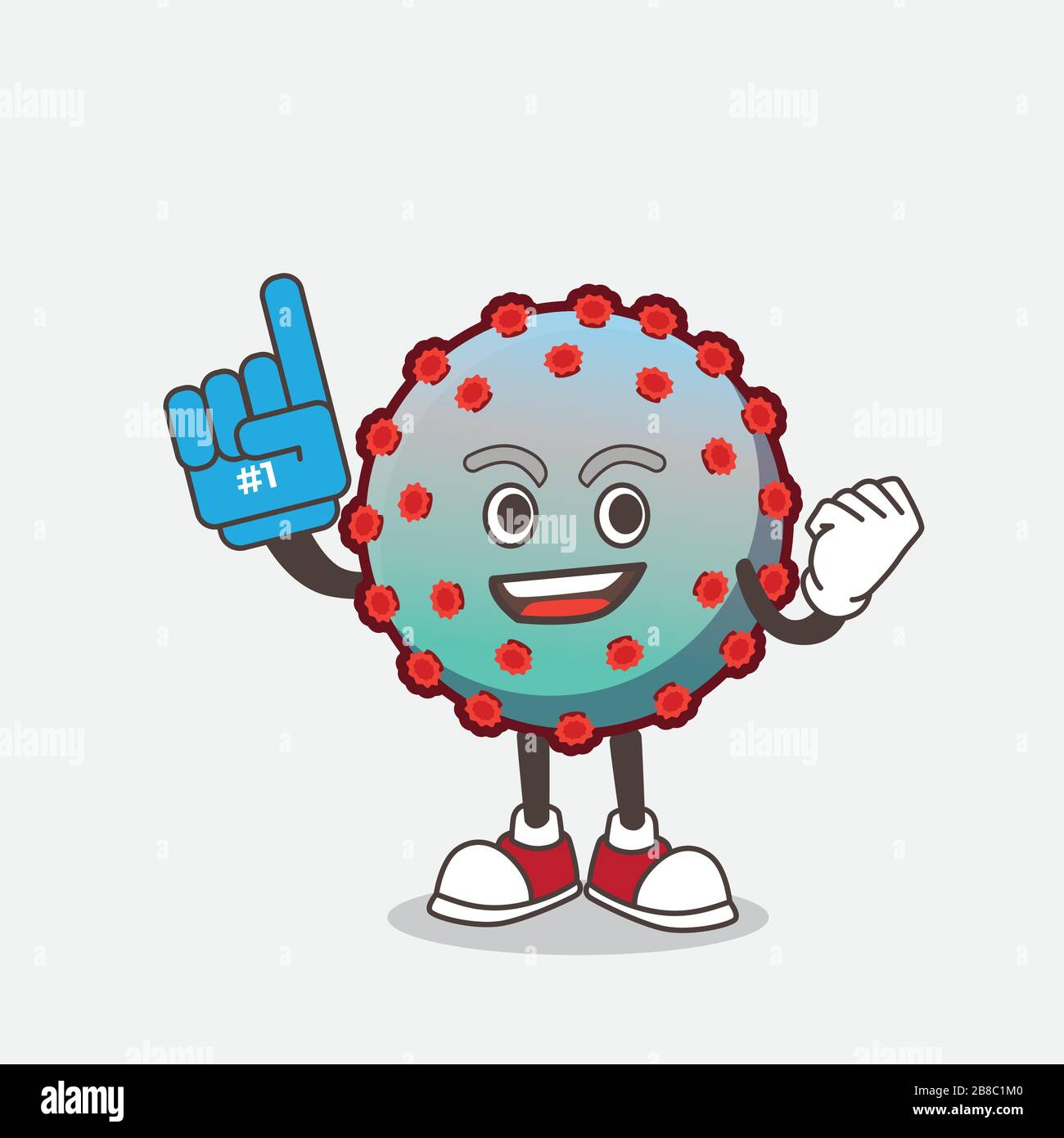 An illustration of Virus cartoon mascot character Stock Vector Image ...