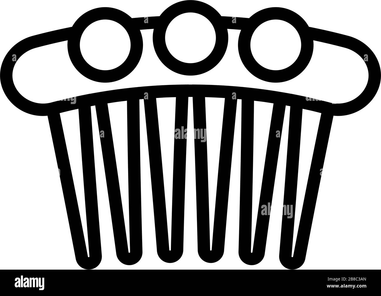 hairpins icon vector outline illustration Stock Vector Image & Art - Alamy