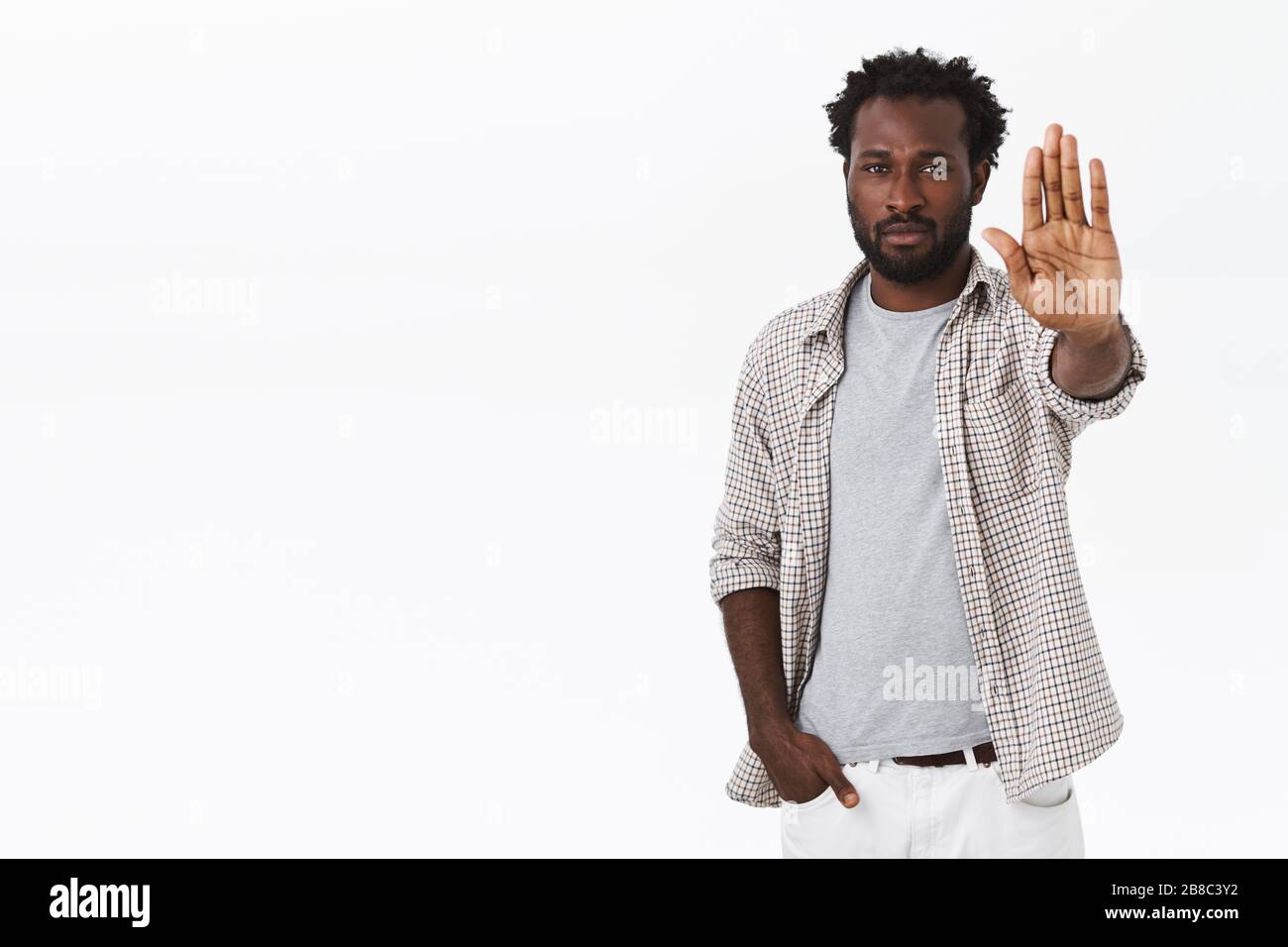 Serious african model afro Cut Out Stock Images & Pictures - Alamy
