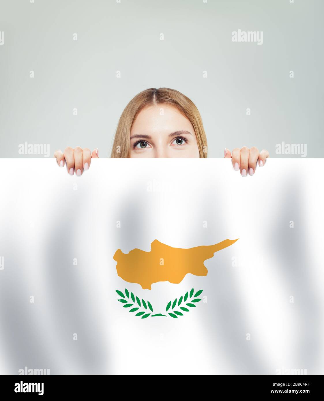 Cyprus girl flag hi-res stock photography and images - Alamy
