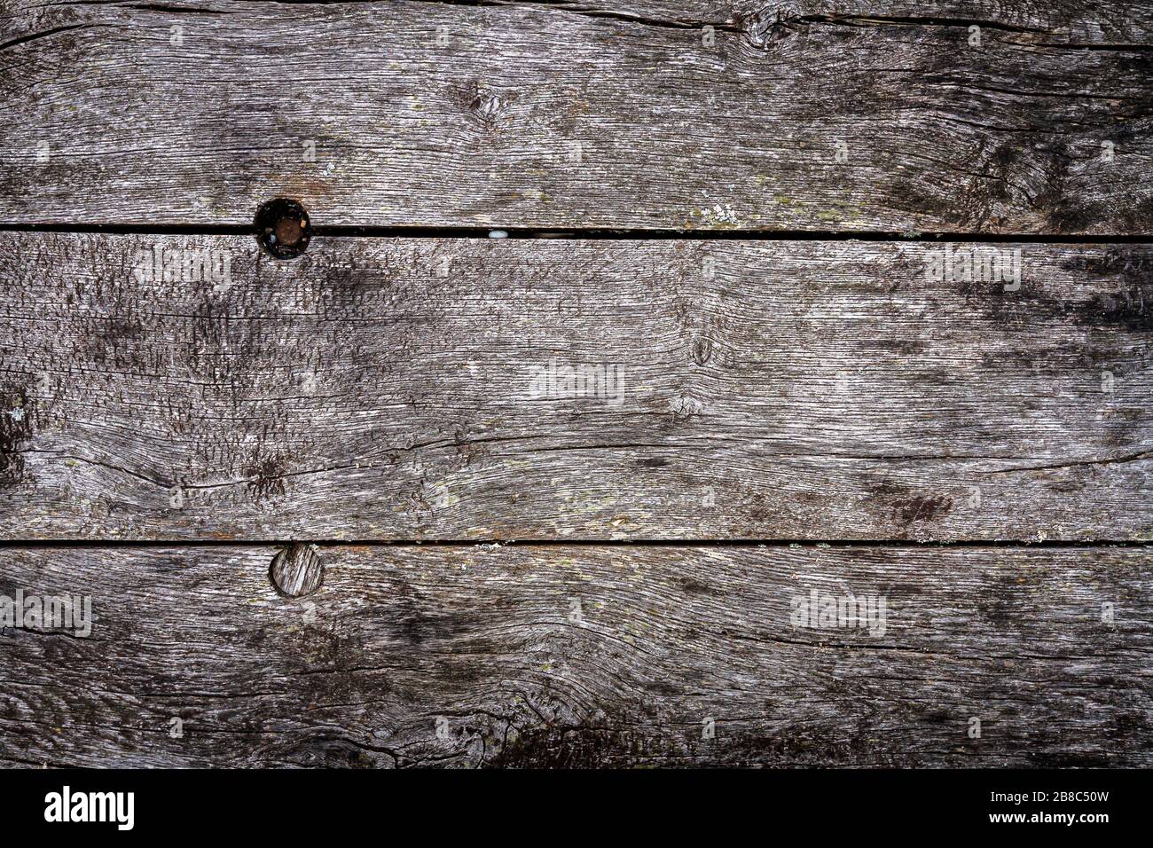 Old gray cracked natural wood texture. Wooden wall background Stock ...