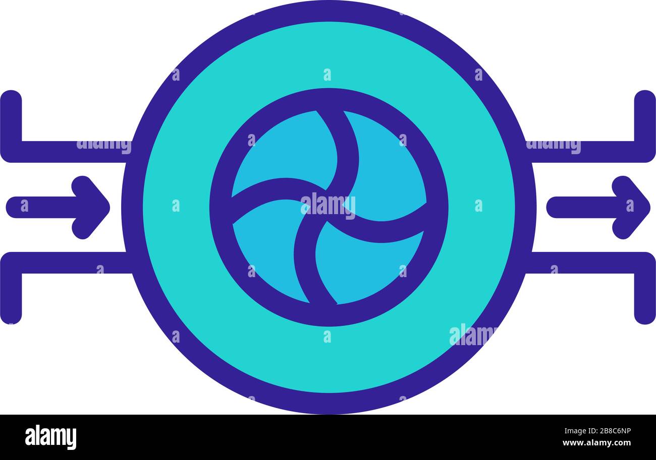fast water pump icon vector outline illustration Stock Vector Image ...