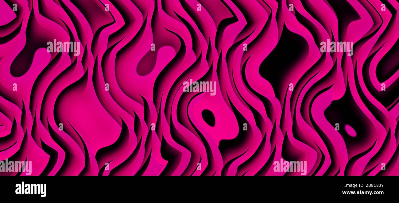 Panoramic Purple Zebra Pattern