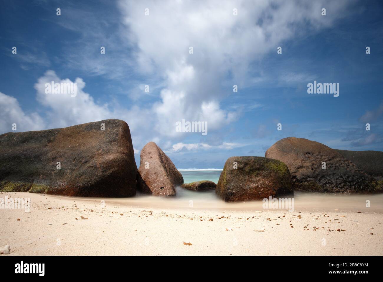 Scenic Beach, Baie Lazare, Mahe, Seychelles Stock Photo - Alamy