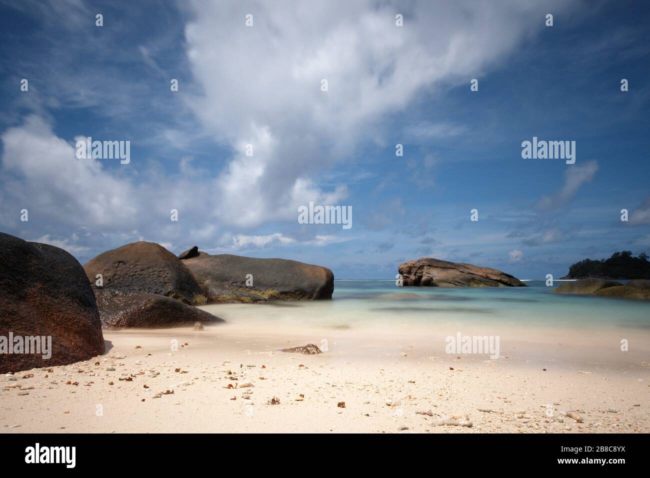 Scenic Beach, Baie Lazare, Mahe, Seychelles Stock Photo - Alamy