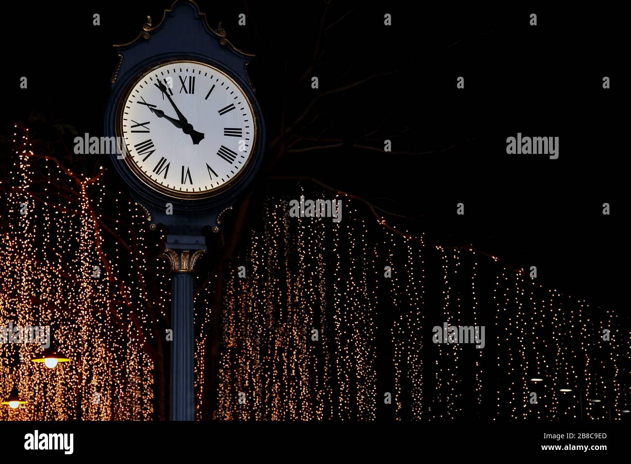 Closeup on clock tower night hi-res stock photography and images - Alamy