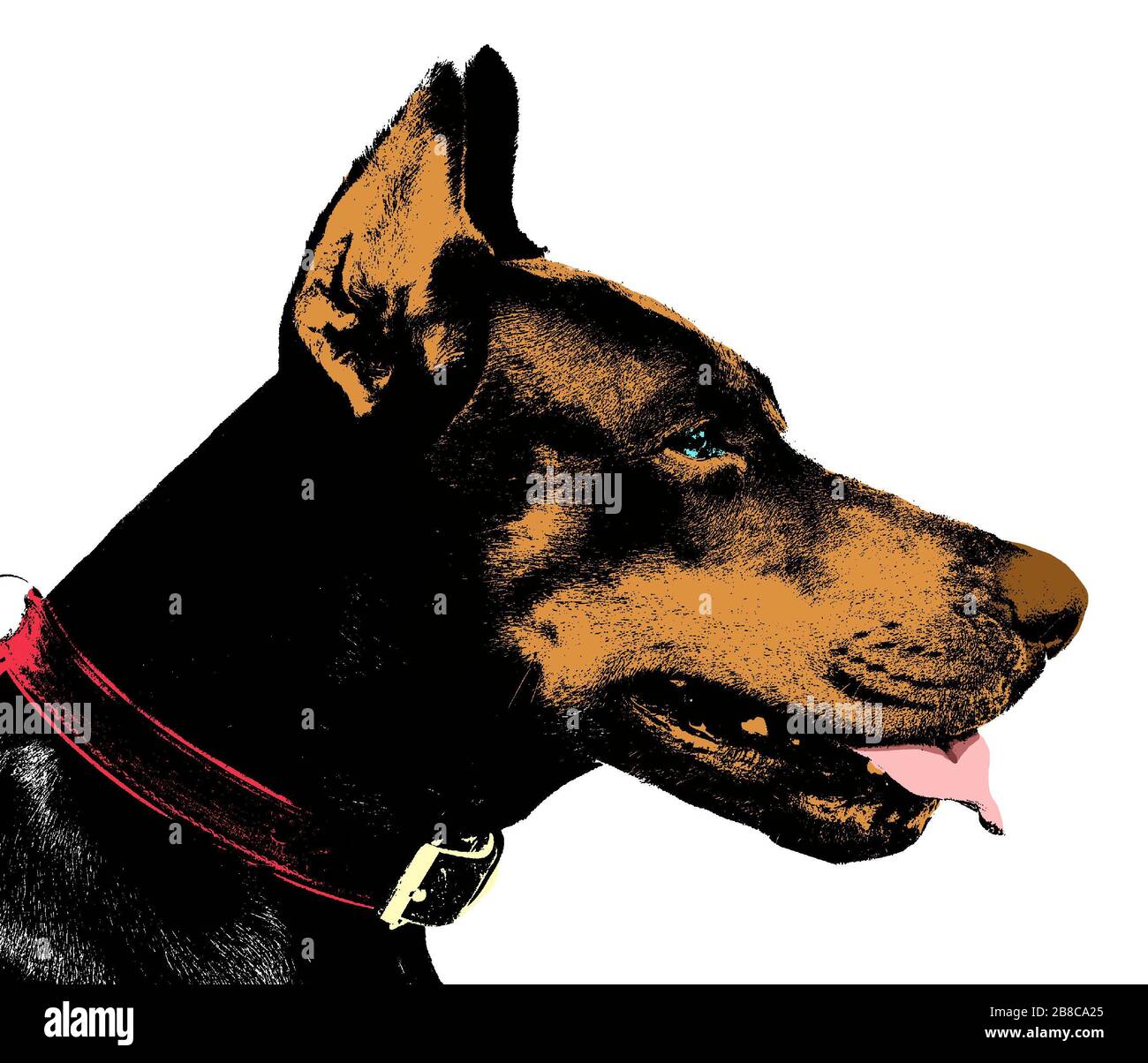 Dog Pop Art Illustration Stock Photo - Alamy