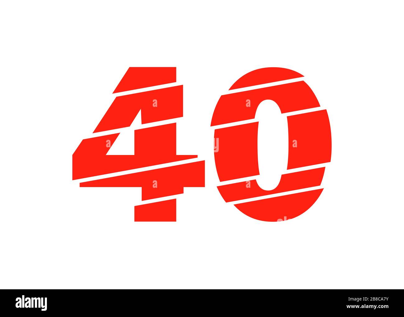 40 number Cut Out Stock Images & Pictures - Alamy