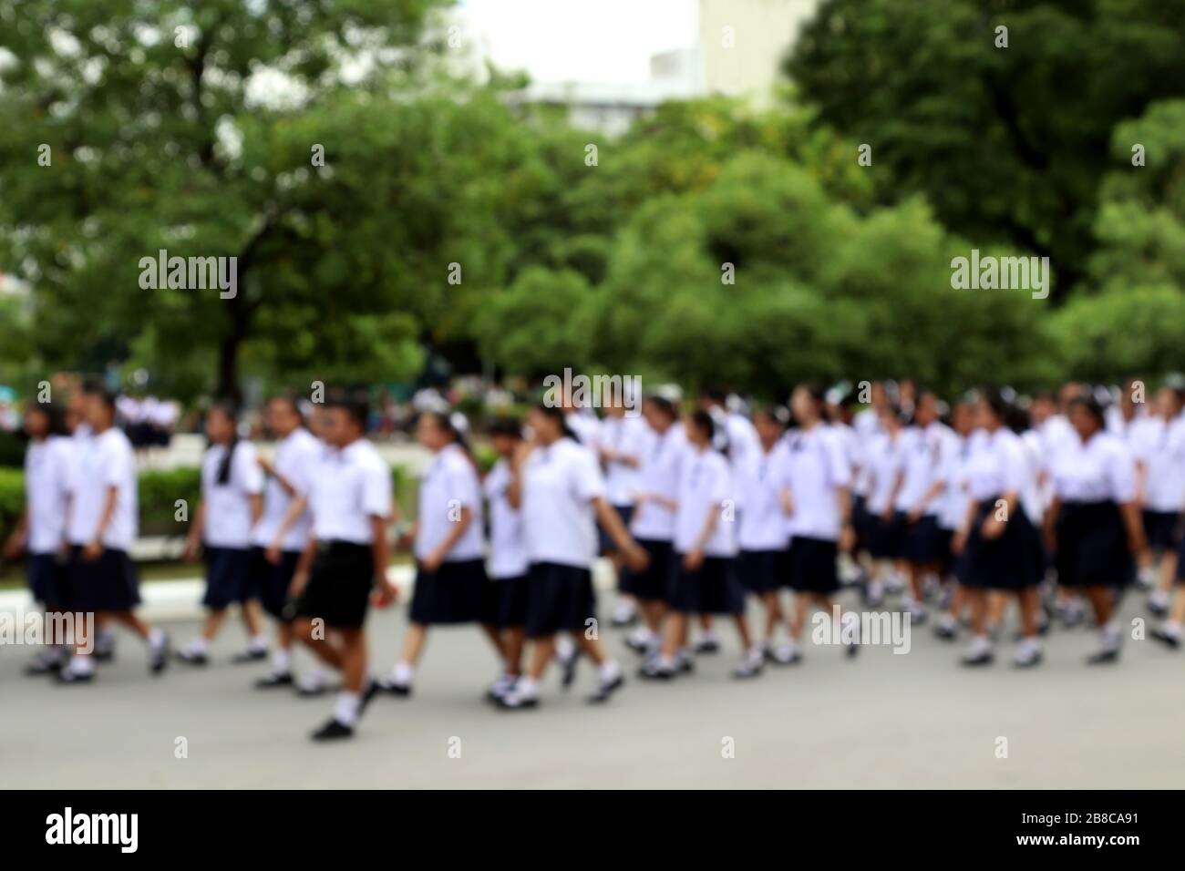 Teacher students classroom blurred hi-res stock photography and images ...