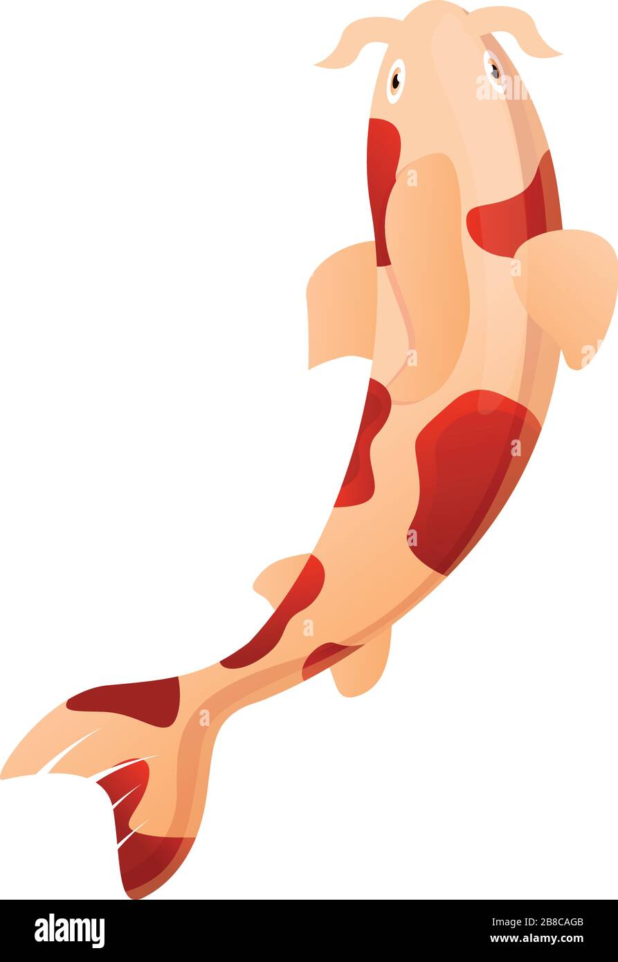 Asian fish icon. Cartoon of asian fish vector icon for web design ...