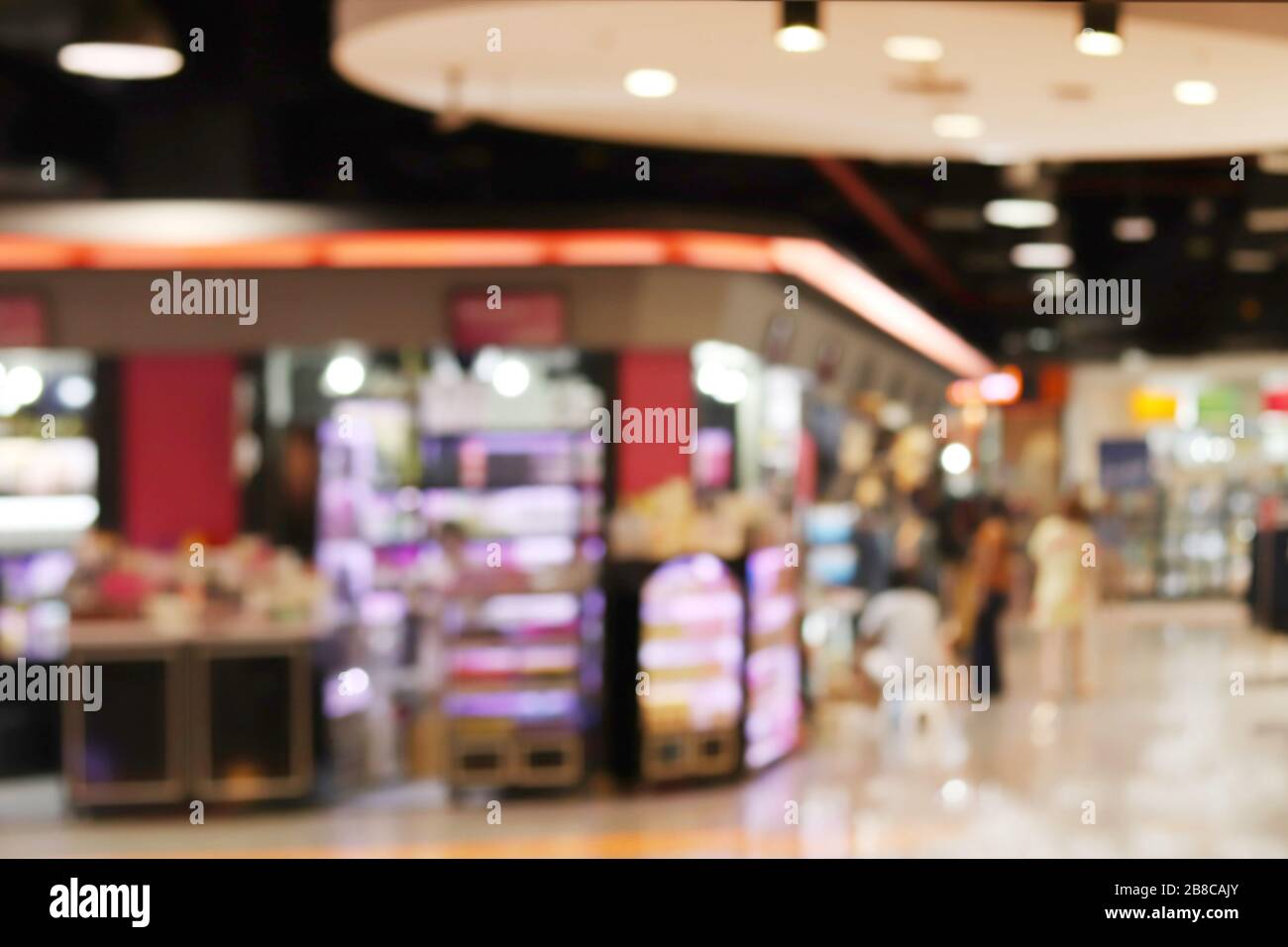 Blurred picture of shop inside shopping mall, Department store ...