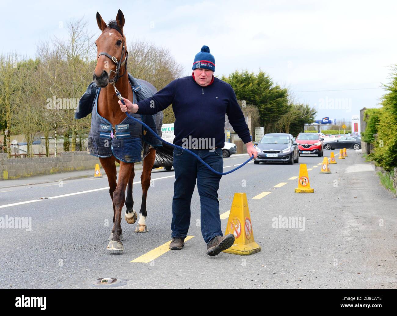 The Jessica Harrington trained Jetz and groom Niall Bubba Amond arrive ...