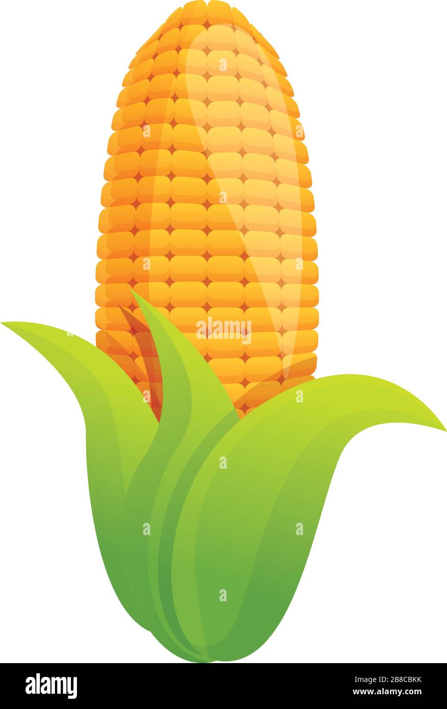 Cartoon Corn Plant