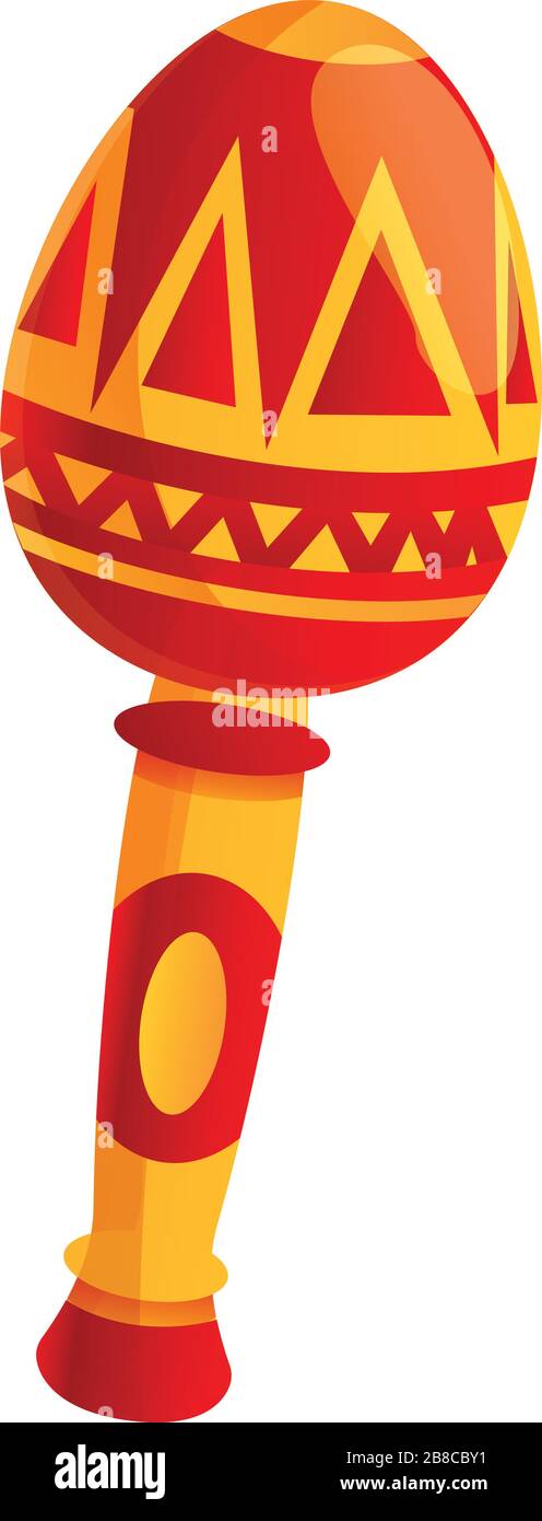 Traditional maraca icon. Cartoon of traditional maraca vector icon for ...