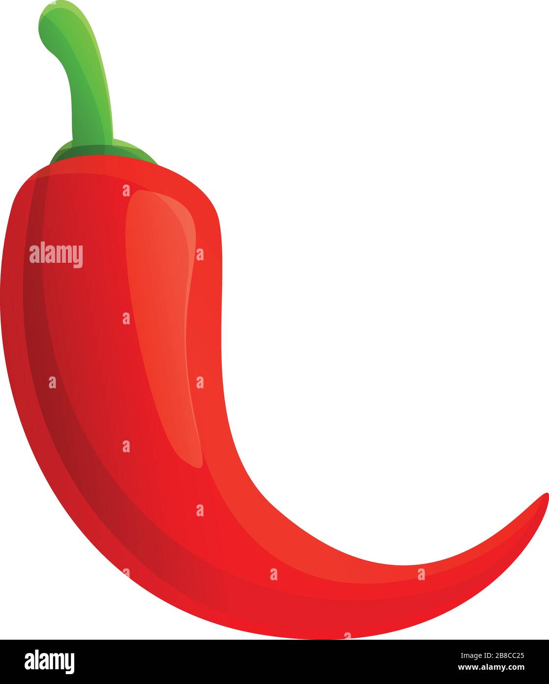 Red chilli pepper icon. Cartoon of red chilli pepper vector icon for ...