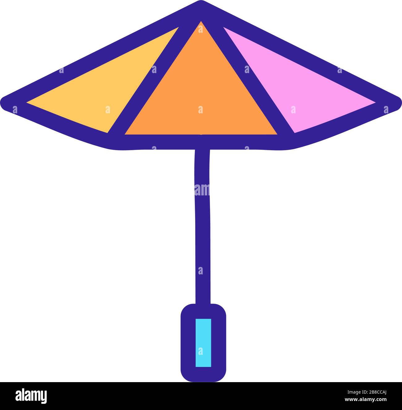 umbrella icon vector outline illustration Stock Vector Image & Art - Alamy