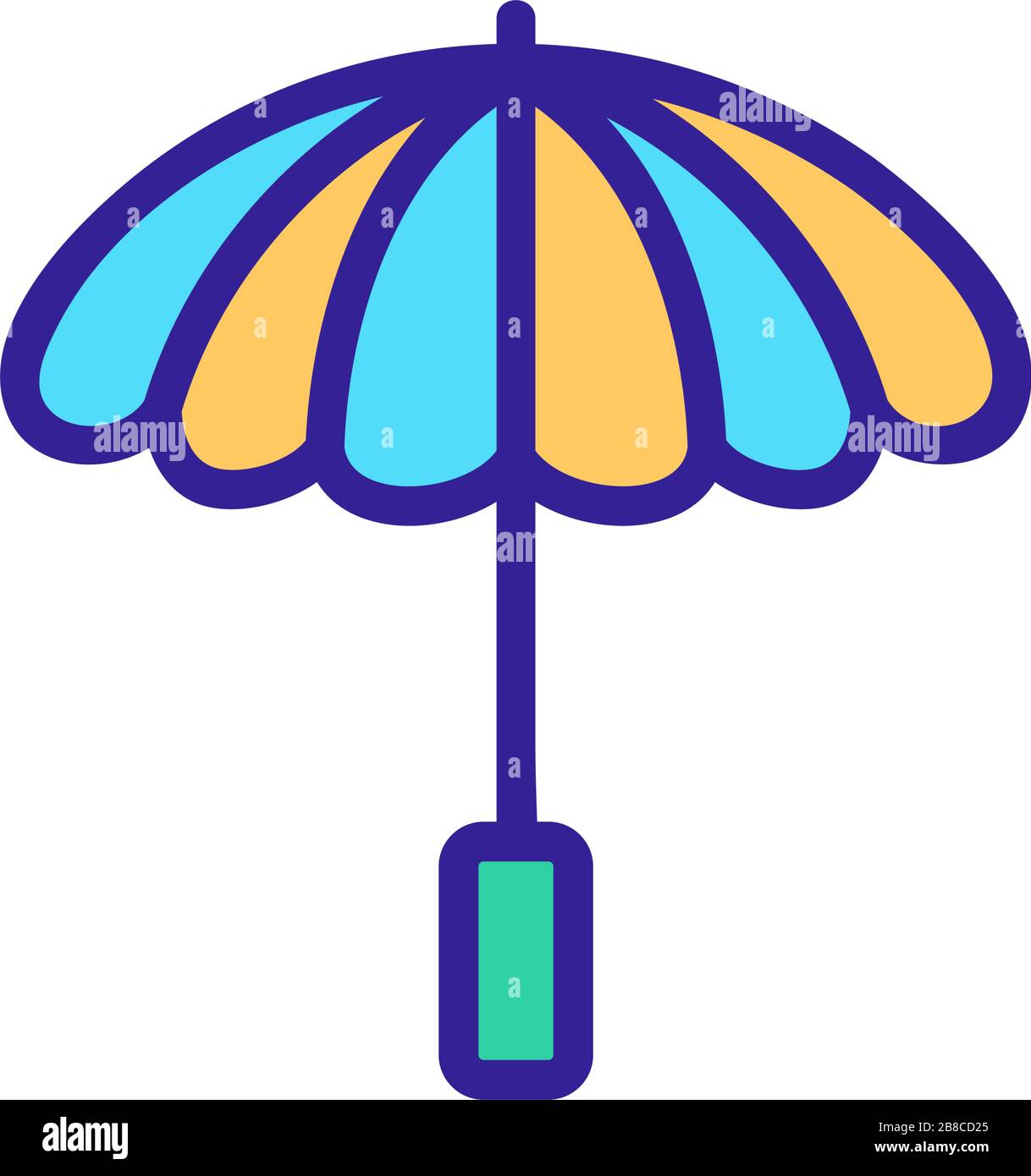 rain umbrella icon vector outline illustration Stock Vector Image & Art - Alamy