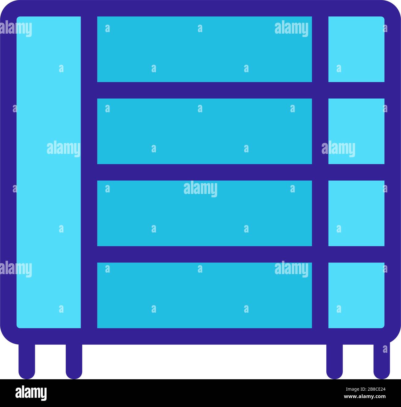 Grocery shelving Cut Out Stock Images & Pictures - Alamy