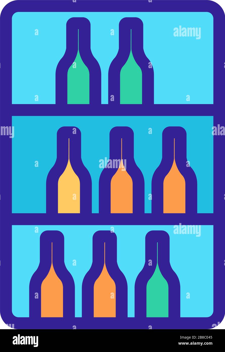 Bottle shop shelf icon hi-res stock photography and images - Alamy