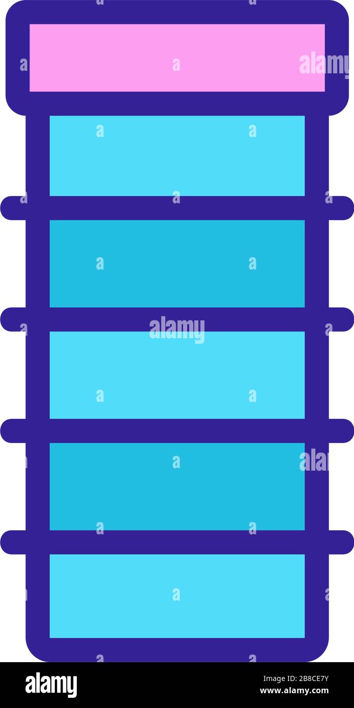 convenient shelf icon vector outline illustration Stock Vector Image ...