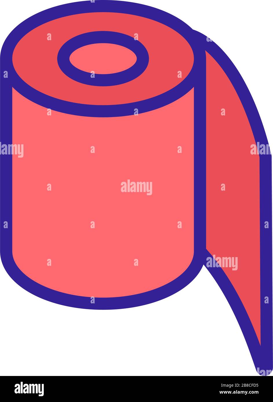 big roll icon vector outline illustration Stock Vector Image & Art - Alamy