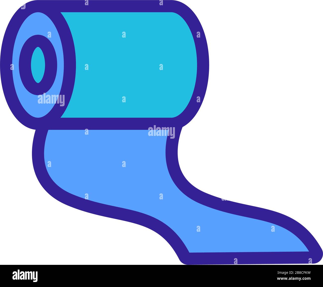 small roll icon vector outline illustration Stock Vector Image & Art ...