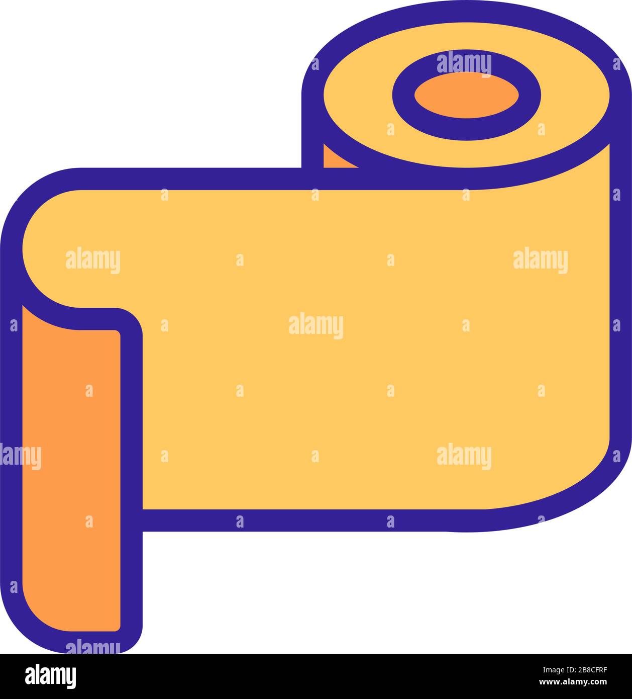 foil roll icon vector outline illustration Stock Vector Image & Art - Alamy