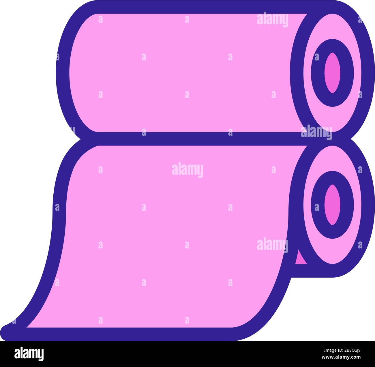 material roll icon vector outline illustration Stock Vector Image & Art ...