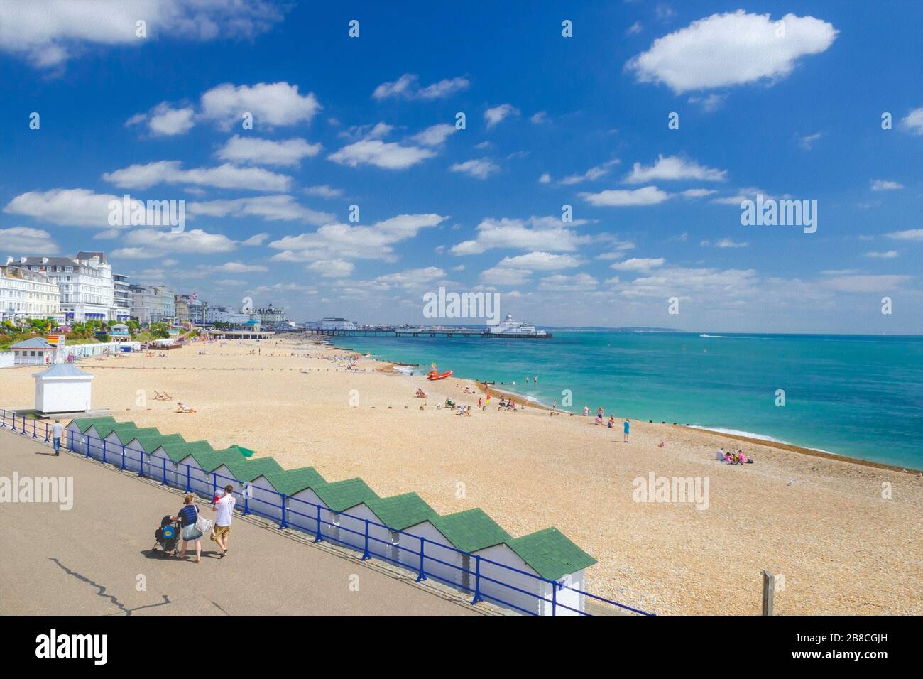 Hot weather eastbourne hi-res stock photography and images - Alamy