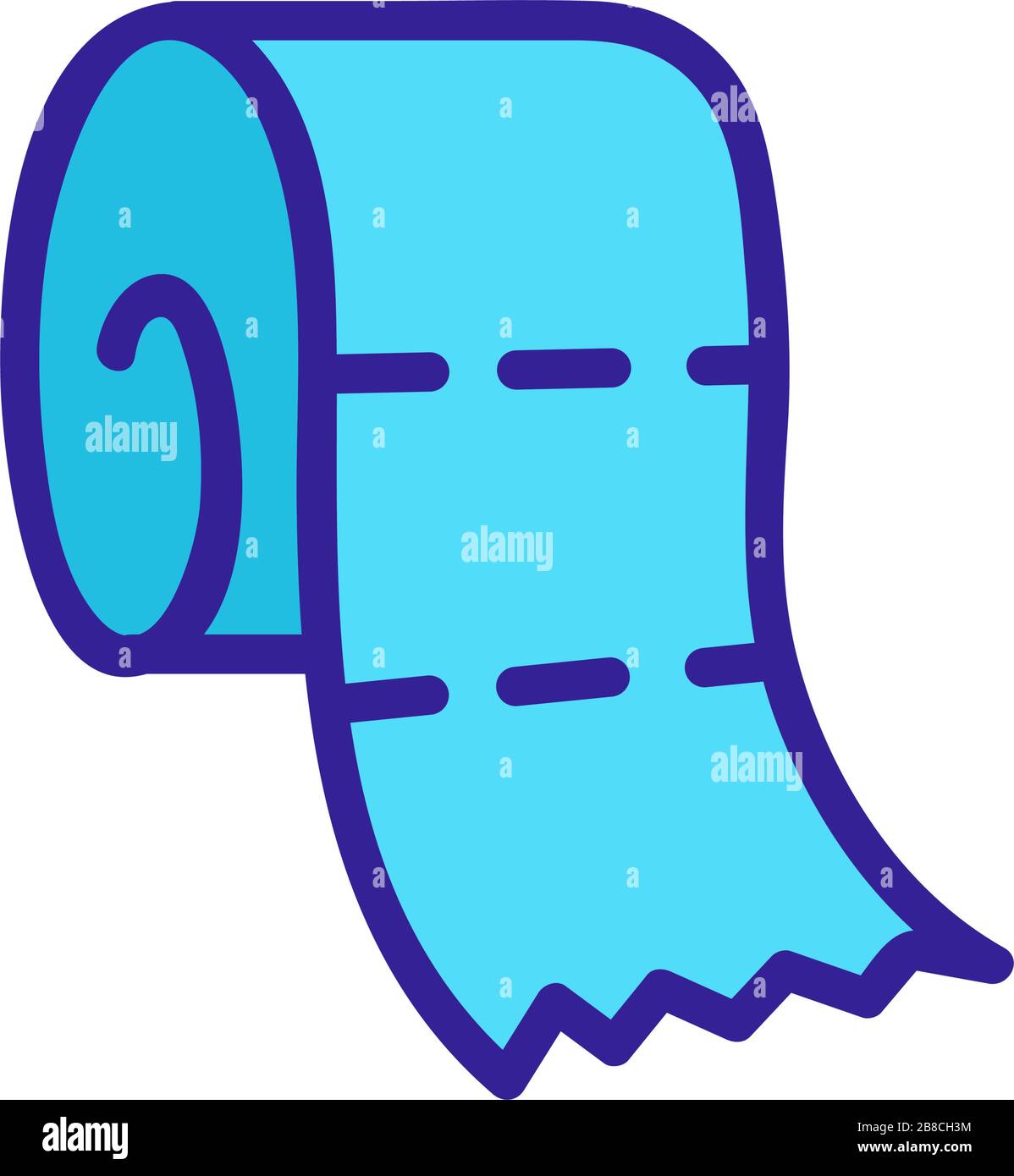 paper roll icon vector outline illustration Stock Vector Image & Art ...