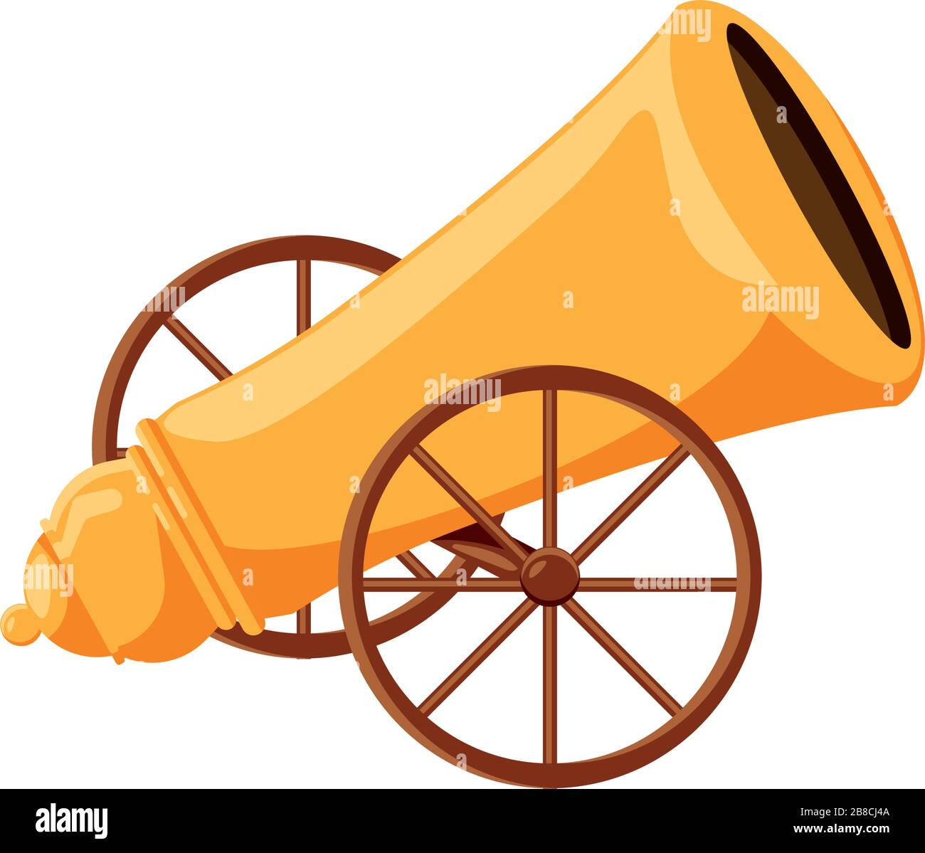 ramadan cannon on white background vector illustration design Stock ...