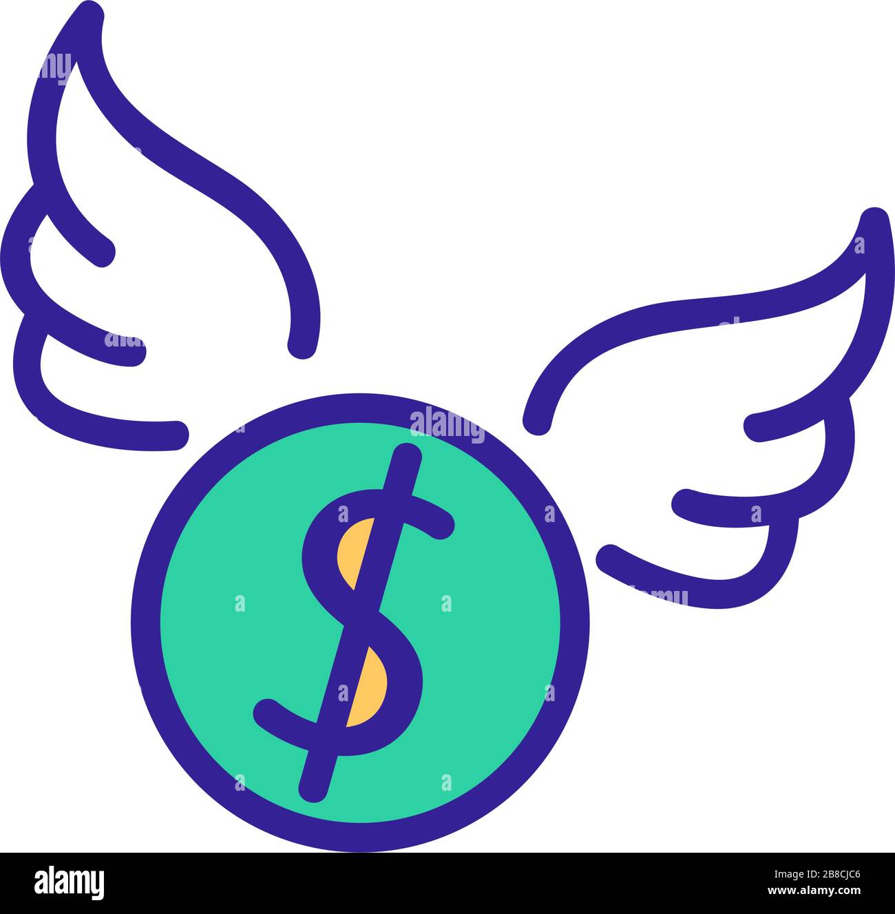 money remittance icon vector outline illustration Stock Vector Image ...