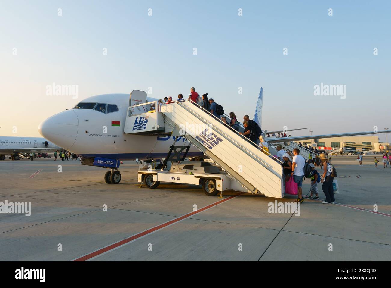Larnaca, Cyprus - July 30. 2019: Larnaca International Airport is ...
