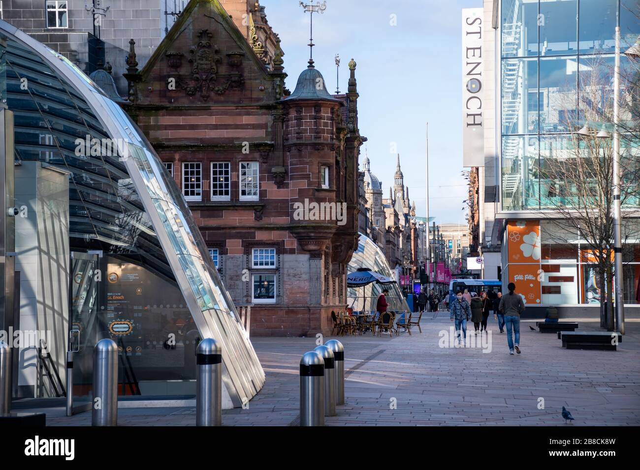 St Enoch's Square and Buchanan Street in Glasgow city centre are ...