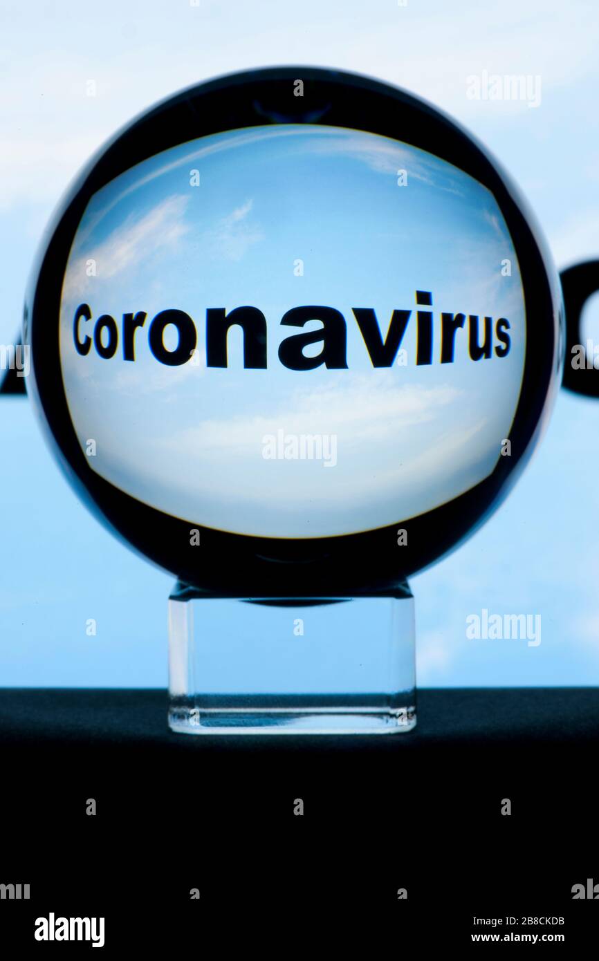 Crystal ball predicting the future Stock Photo - Alamy