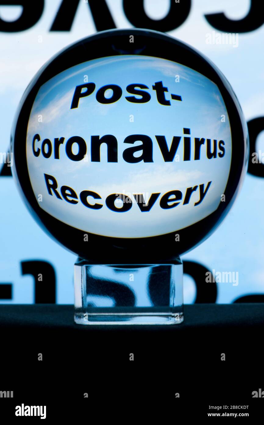 Crystal ball predicting the future Stock Photo - Alamy