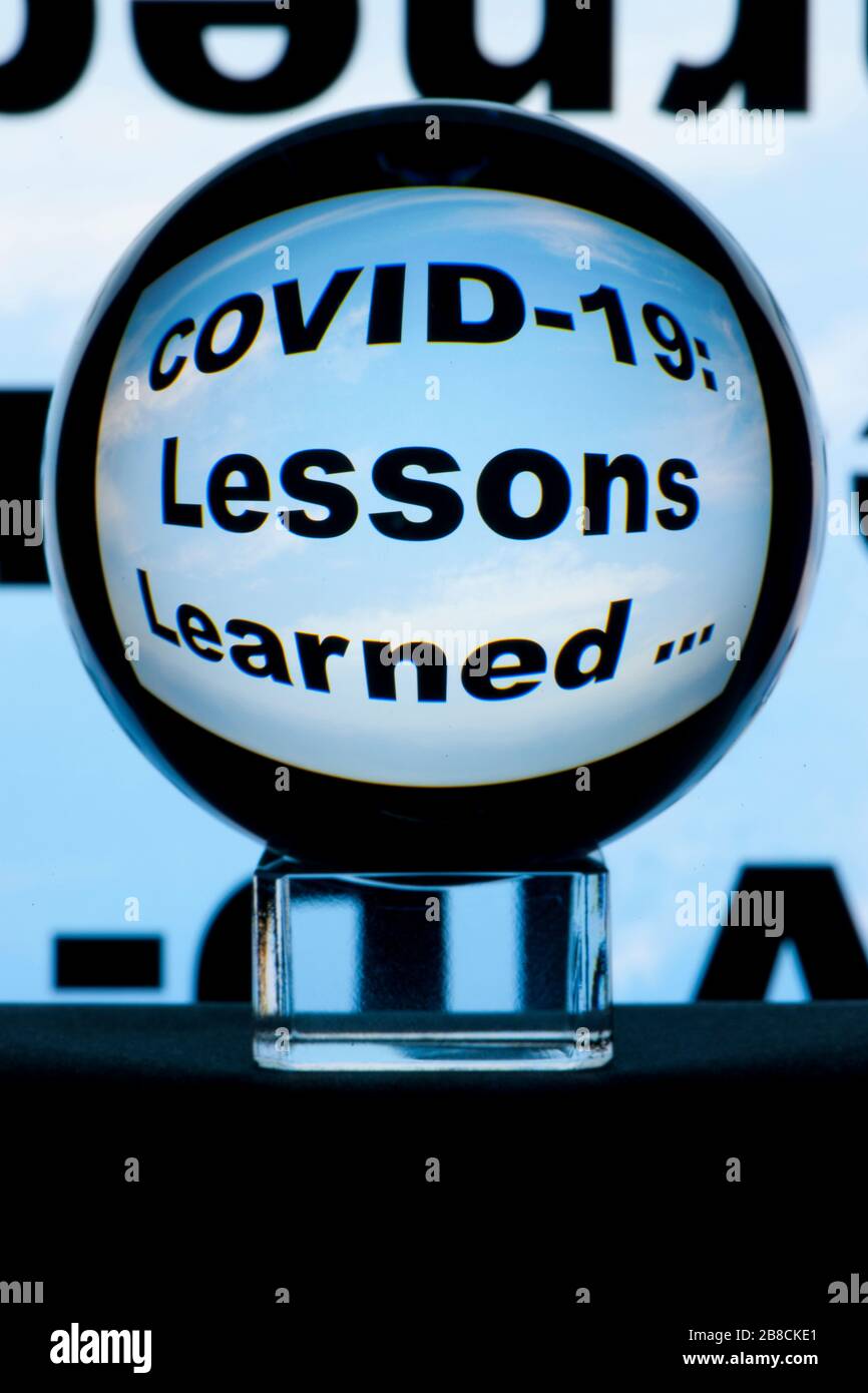 Crystal ball predicting the future Stock Photo - Alamy