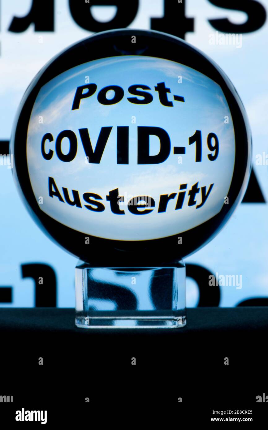 Crystal ball predicting the future Stock Photo - Alamy