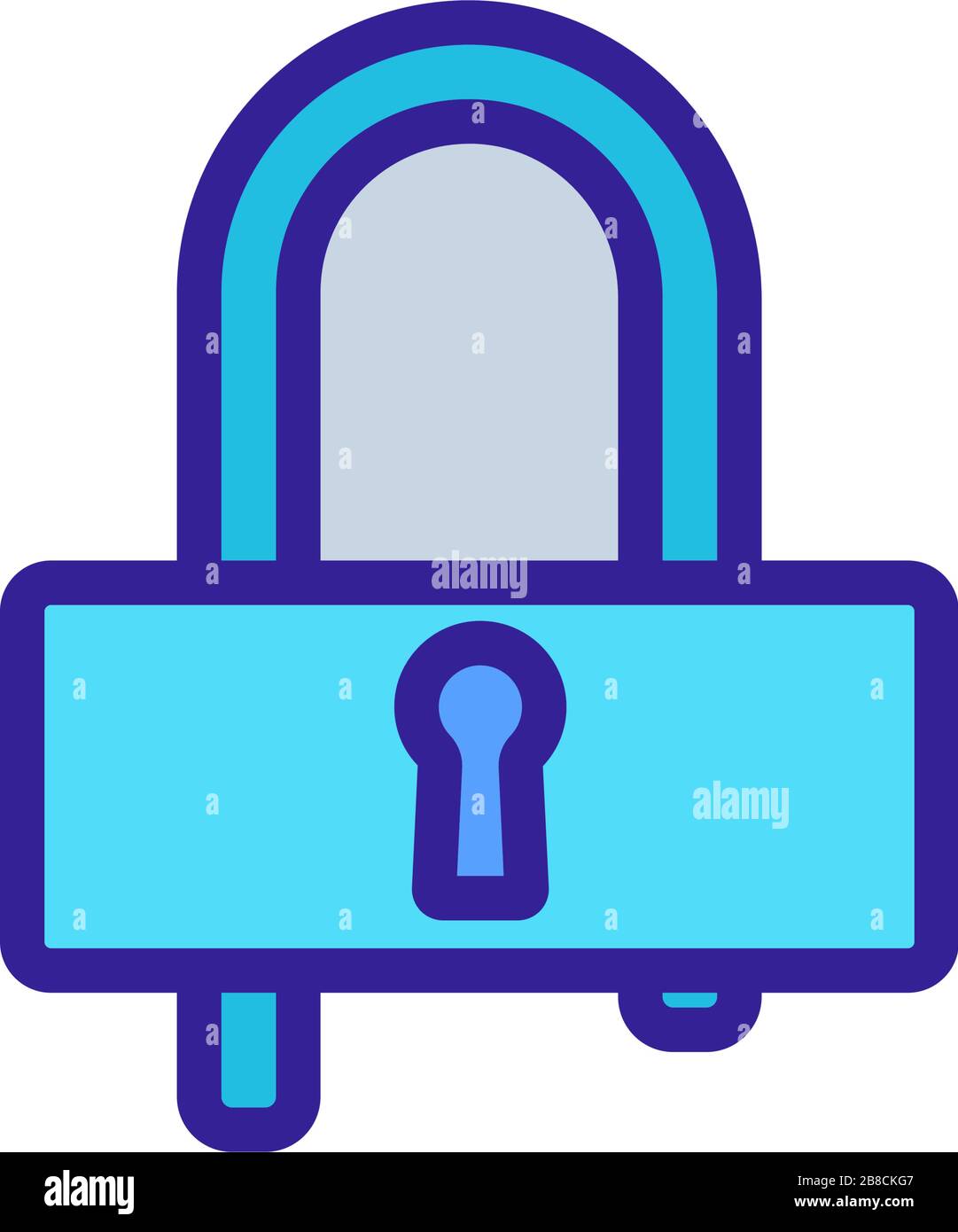 secret lock icon vector outline illustration Stock Vector Image & Art ...