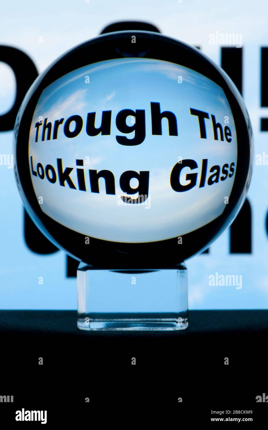 Crystal ball predicting the future Stock Photo - Alamy