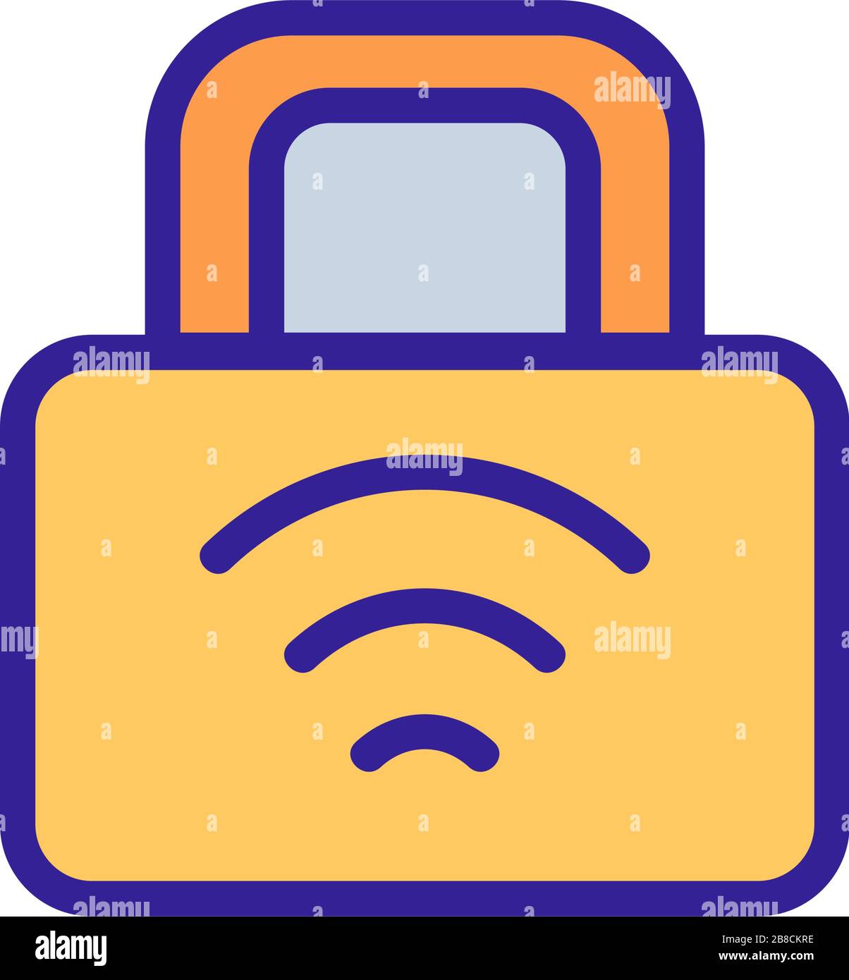 the secret password icon vector outline illustration Stock Vector Image ...