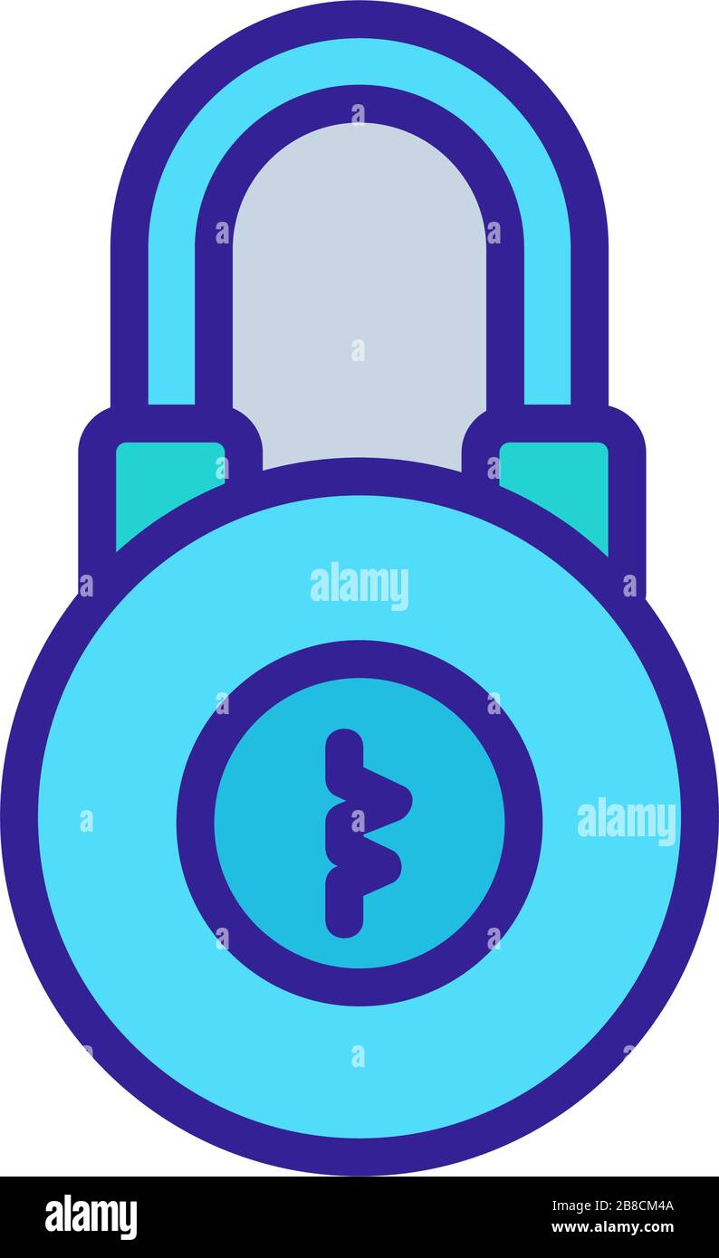 the combination of the password icon vector outline illustration Stock ...