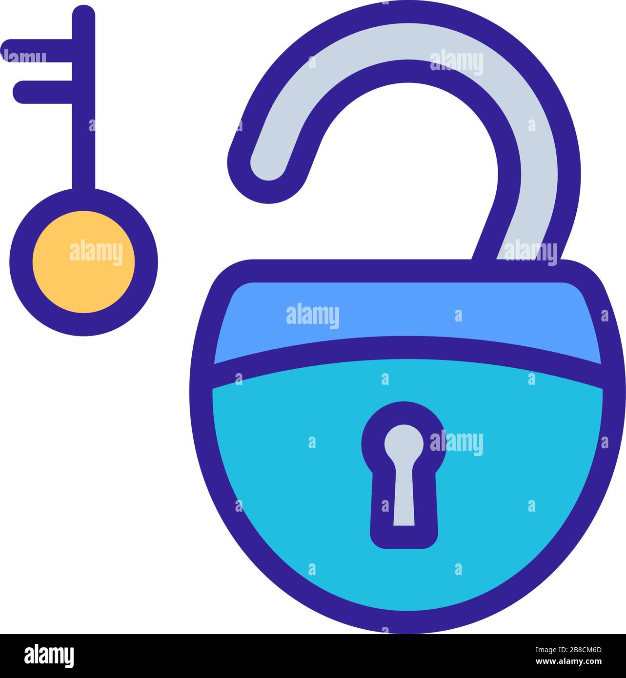 combination lock icon vector outline illustration Stock Vector Image ...