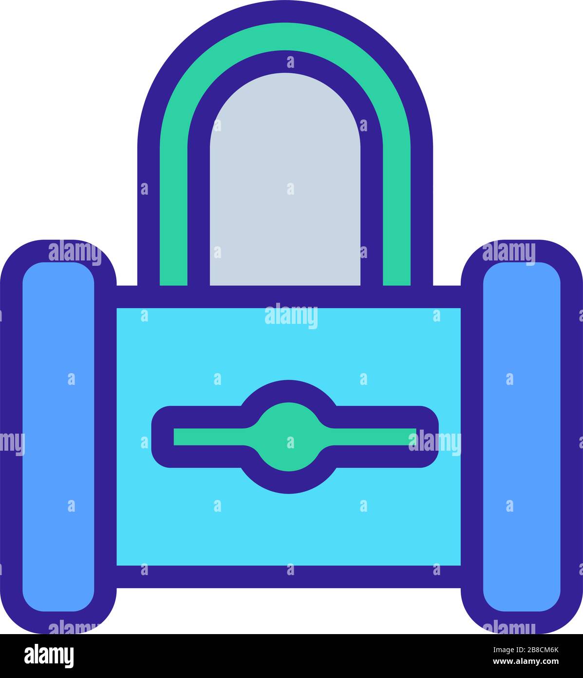 password lock icon vector outline illustration Stock Vector Image & Art ...