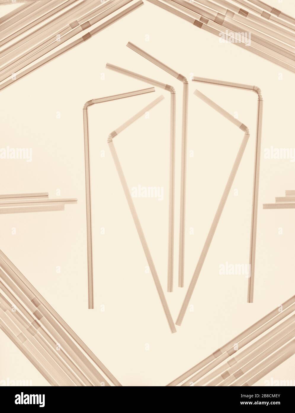 Abstract patterns and shapes featuring drinking straws Stock Photo - Alamy