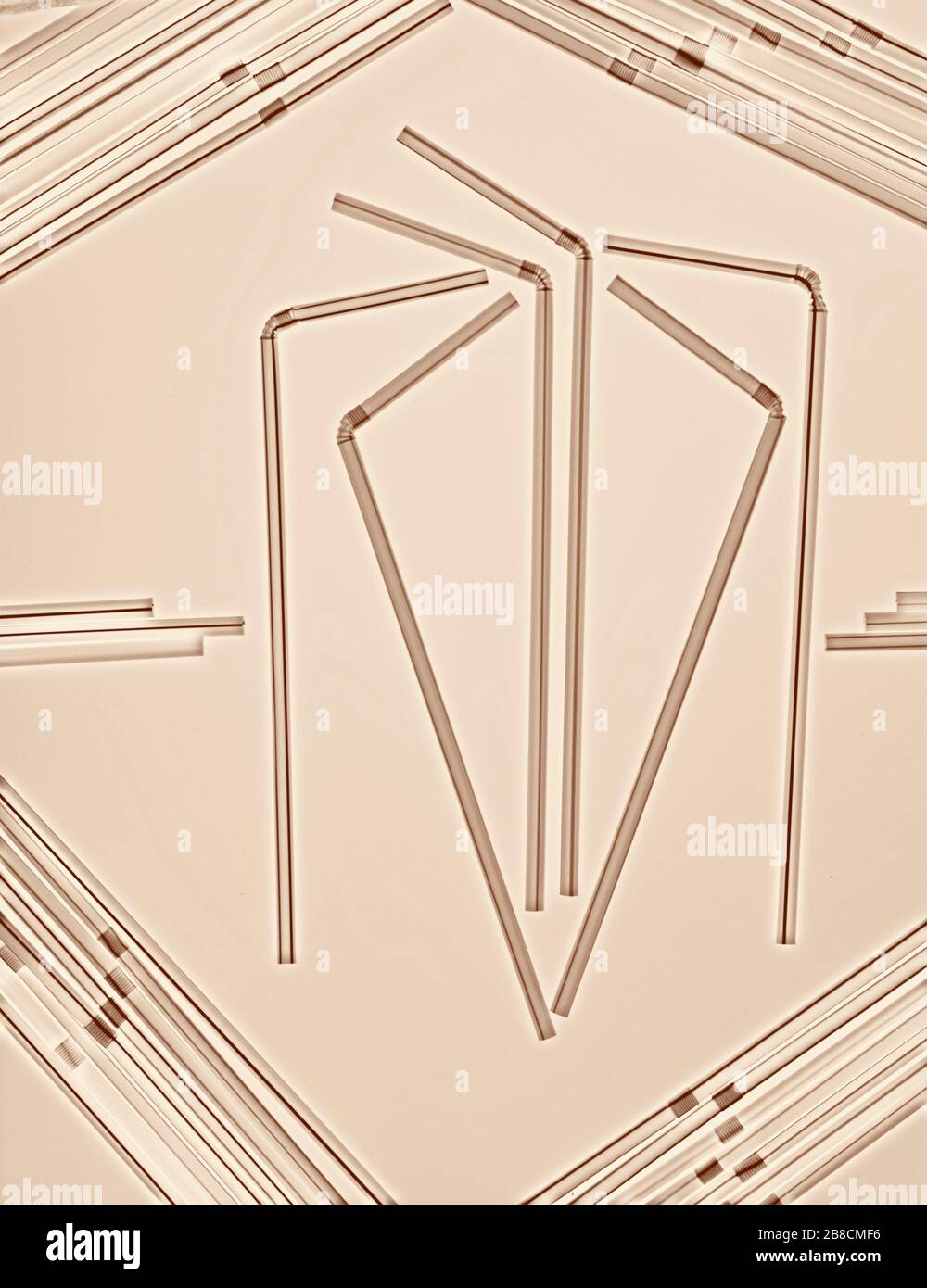 Abstract patterns and shapes featuring drinking straws Stock Photo - Alamy