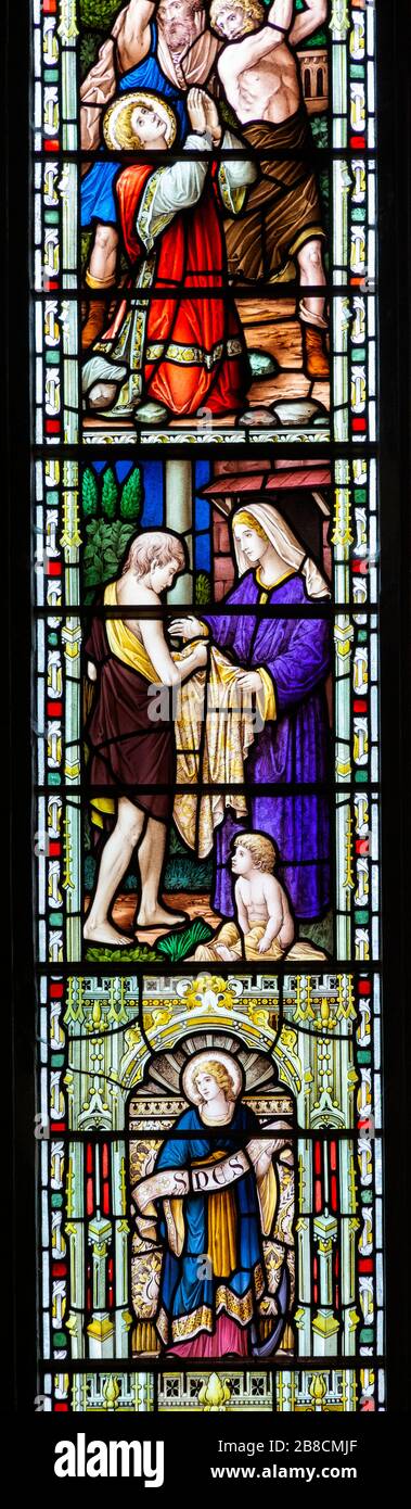 Spes hope stained glass window hi-res stock photography and images - Alamy